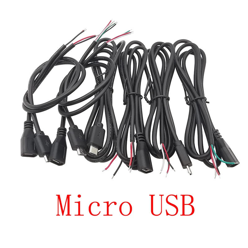 Cable-de-alimentaci-n-Micro-USB-macho-y-hembra-Conector-de-extensi-n-de ...