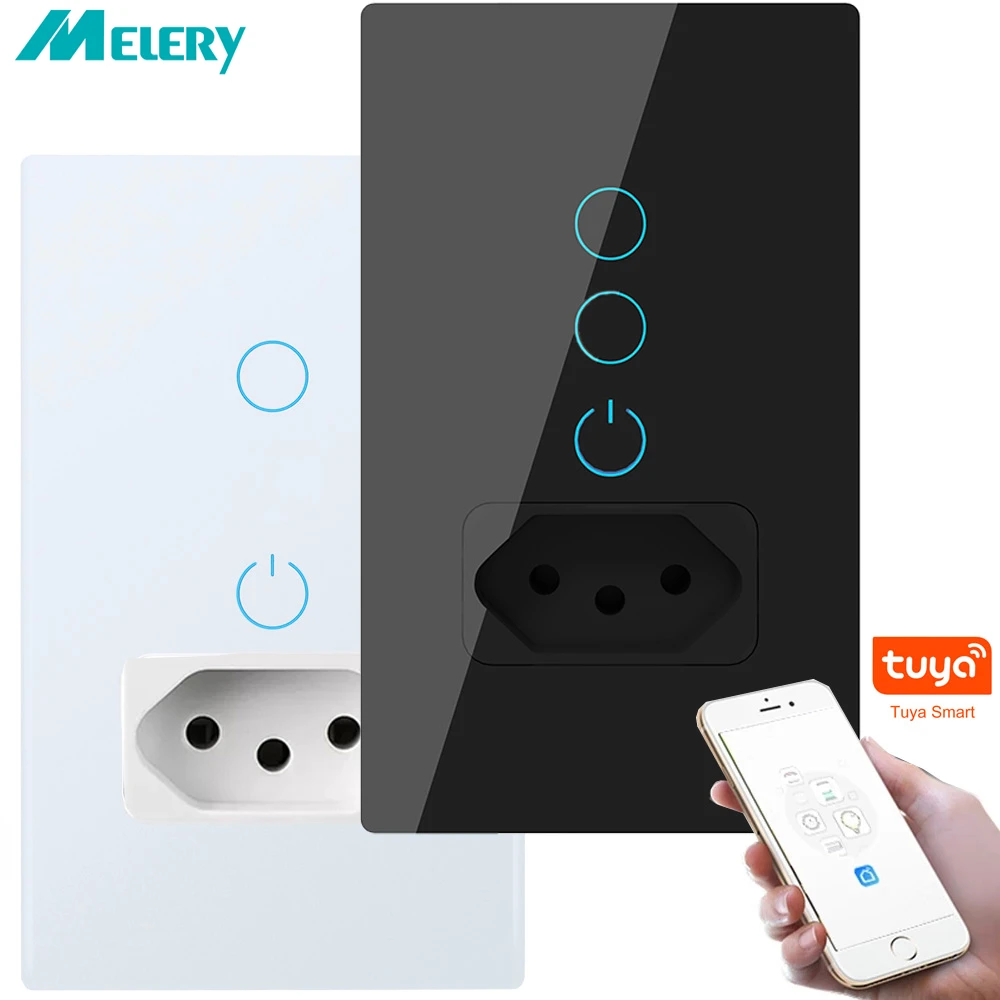 Wi fi inteligente tuya brasil paralela interruptor de luz tomada parede ...