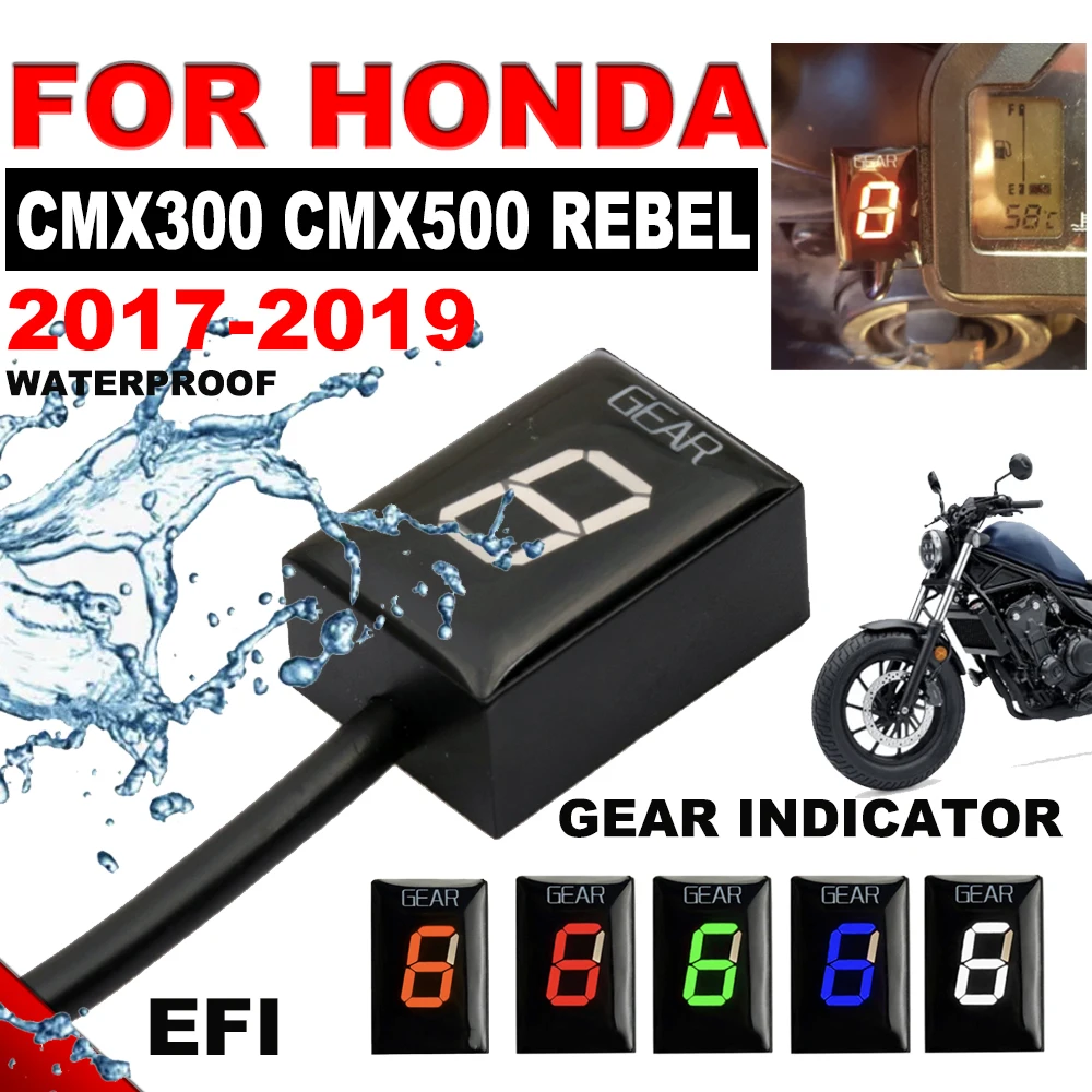 For Honda CMX300 Rebel CMX500 2017 CM300 CM500 Rebel Motorcycle Accessories LCD 6 Speed 1-6 ...