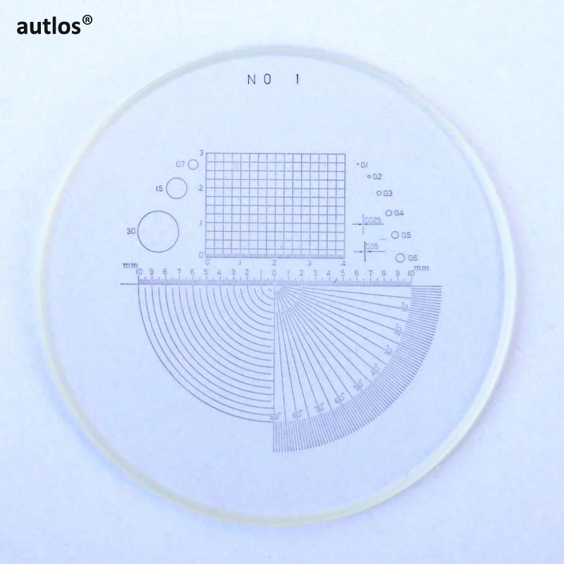 946-Grid-Micrometer-Angle-Reticle-Optical-Calibration-Glass-Slide-for ...