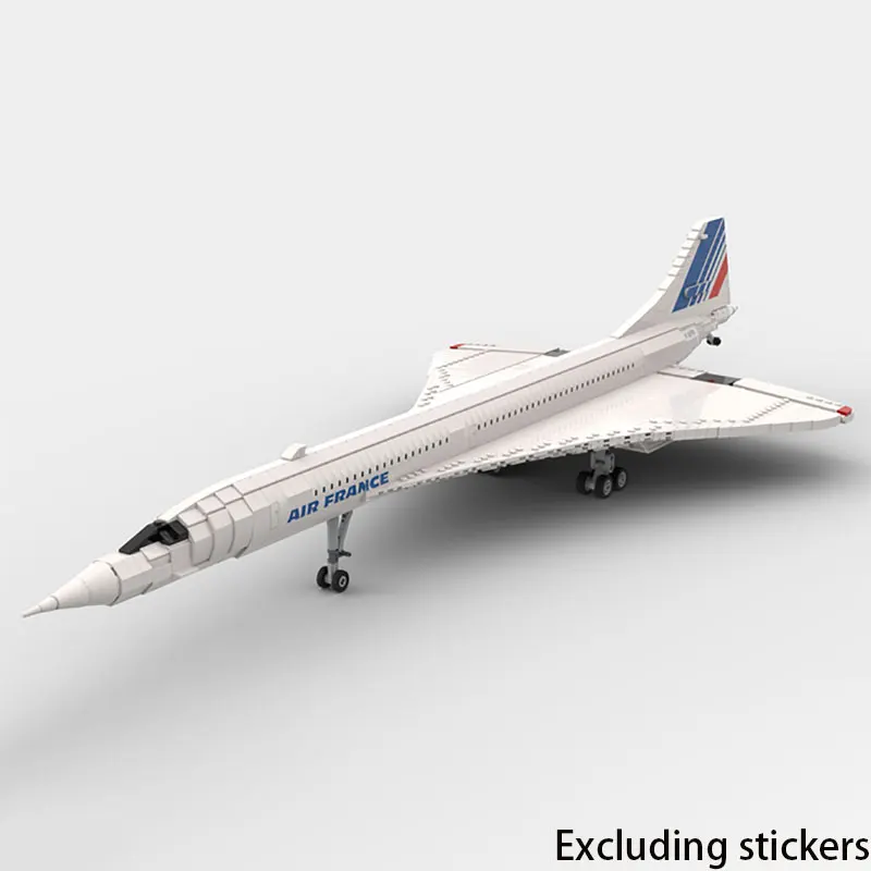 MOC-Military-Series-Concorde-aircraft-Building-blocks-Puzzle-Toy-Small ...