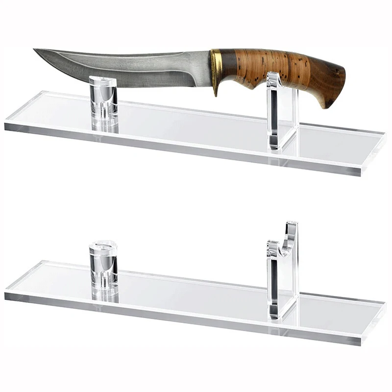 Acrylic-Knife-Display-Stand-With-Support-Frame-Kitchen-Rack-Saber ...