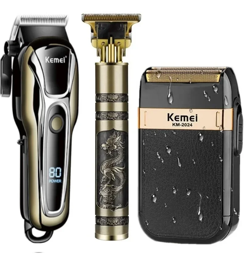 Kemei-cortadora-de-pelo-el-ctrica-recargable-para-hombre-afeitadora-profesional-inal-mbrica ...
