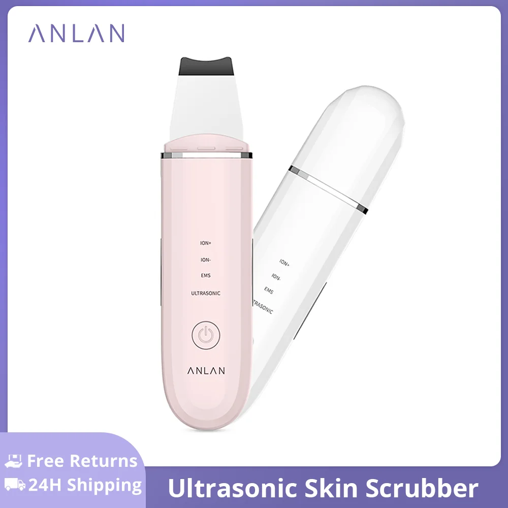 Anlan Ultrasonic Skin Scrubber Deep Face Cleaning Machine Peeling ...