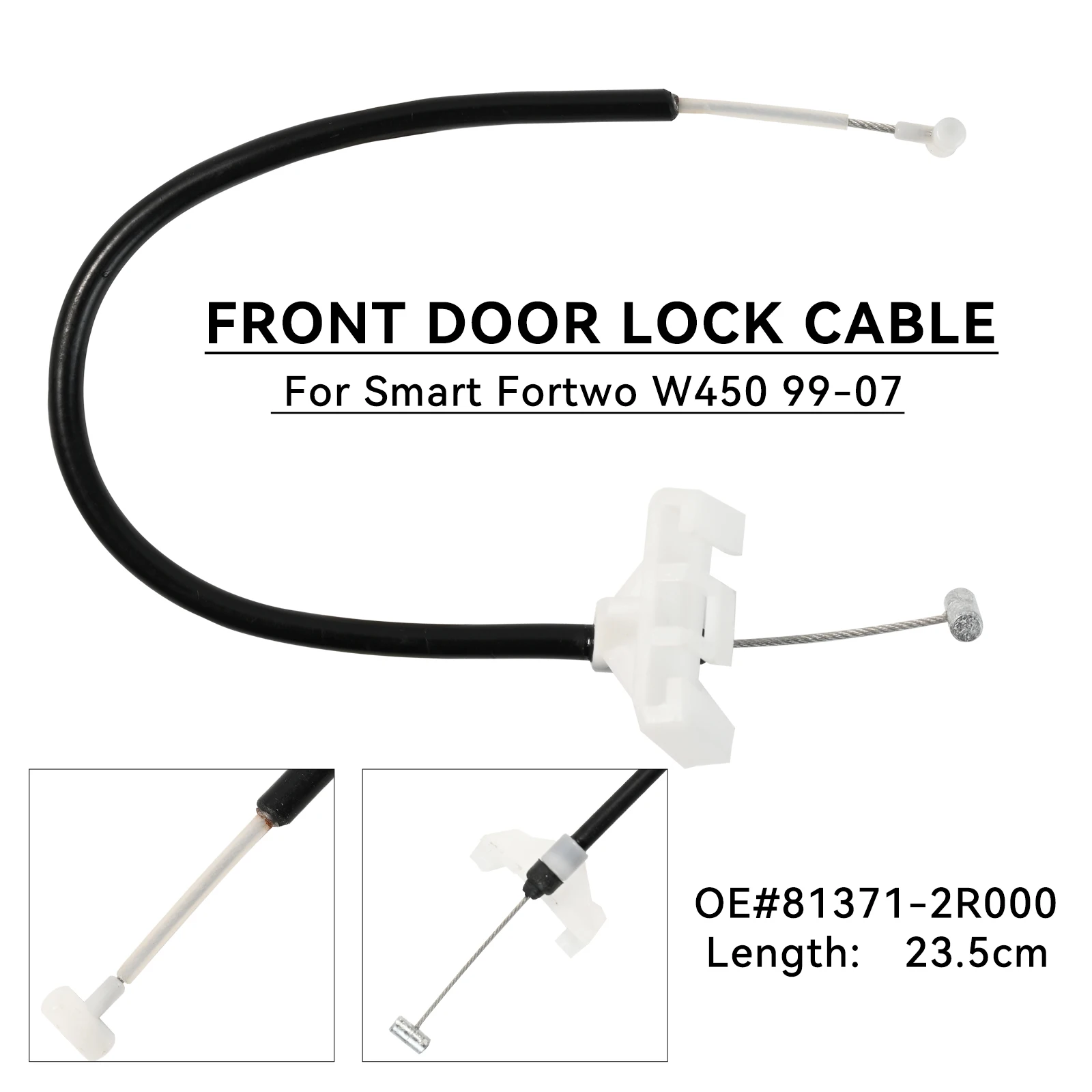 Front-Exterior-Door-Handle-Cable-Repair-For-Smart-City-Coupe-450-Cabrio ...