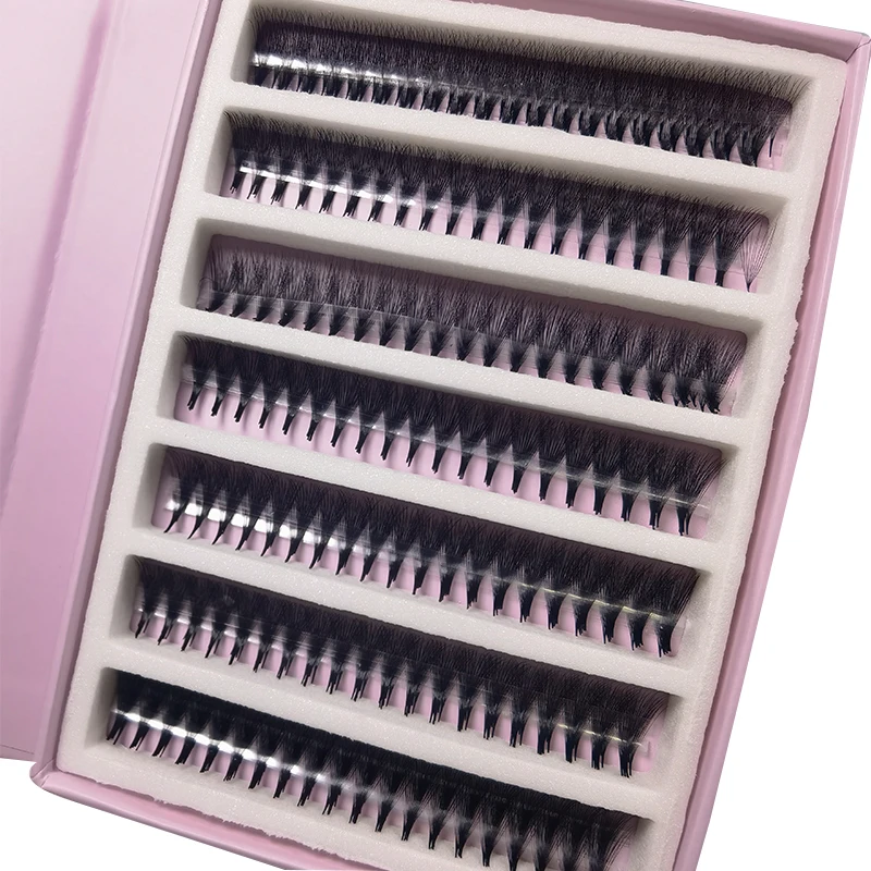 Customized Private Label Handmade Pointy Base Lash Fans 4D to 12D 0.05 ...