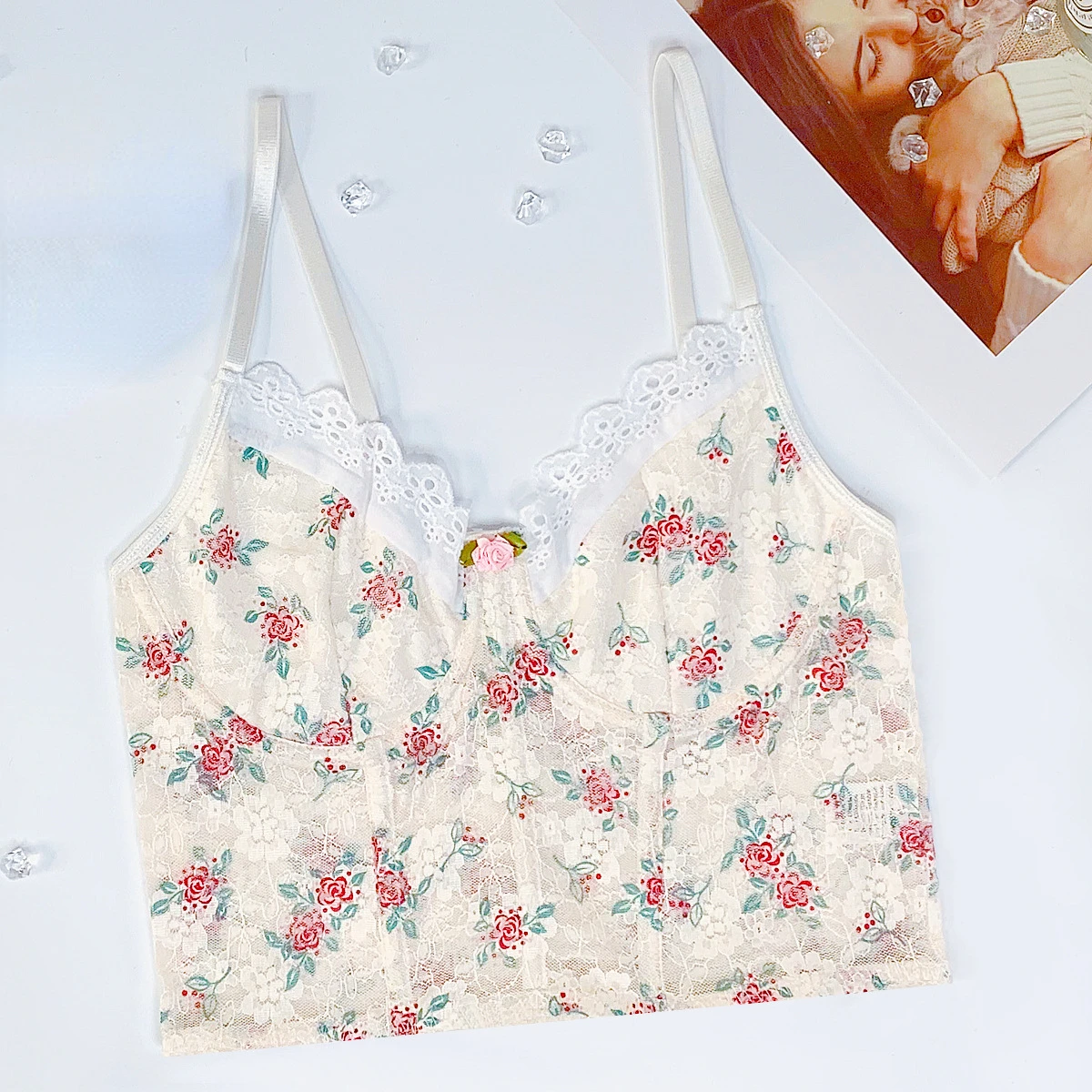 Corset sexy pour femmes,bustier,haut court,sous le buste,lingerie,soutien-gorge- K0319-rose red ...