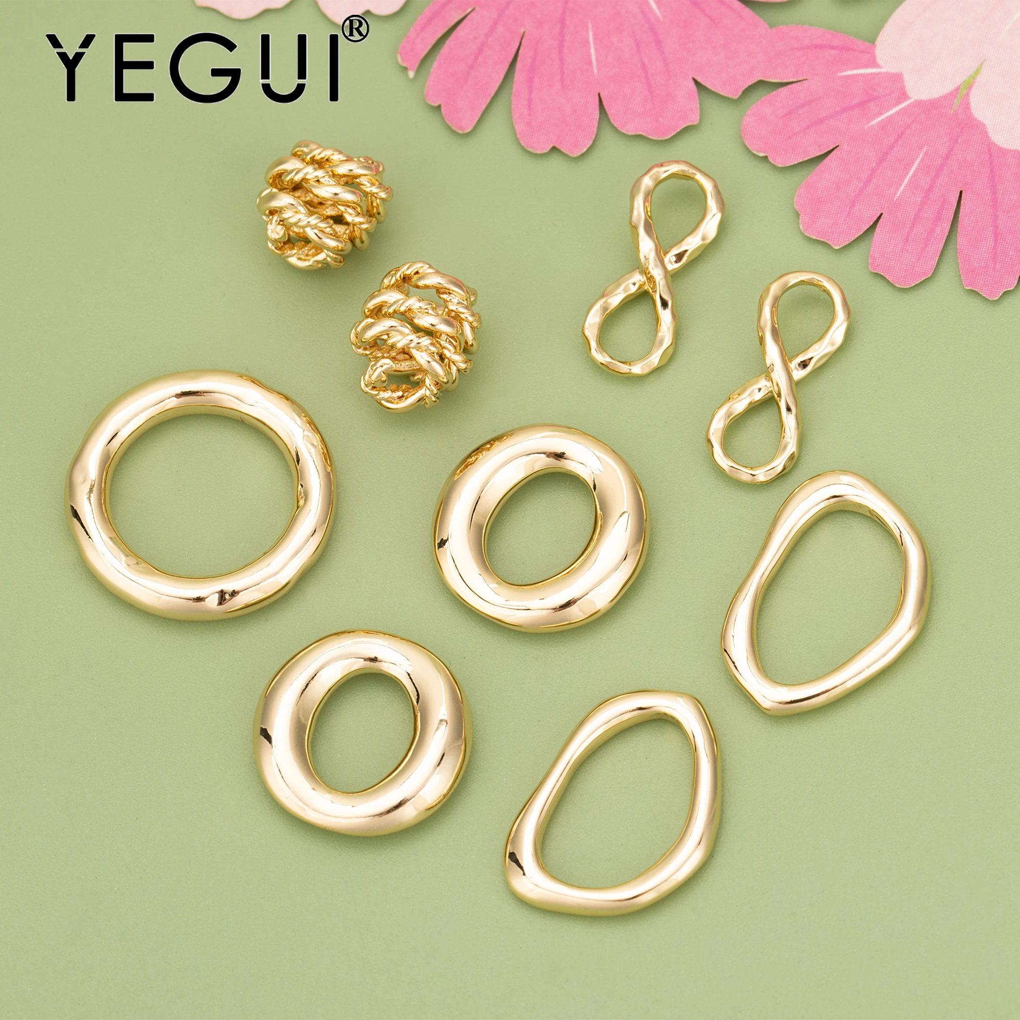 YEGUI-MD65-jewelry-accessories-18k-gold-rhodium-plated-copper-charms ...