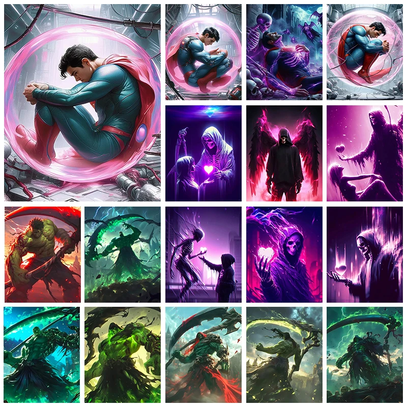 5D-DIY-Marvel-Square-Diamond-Painting-Kit-Superhero-Hulk-Cross ...