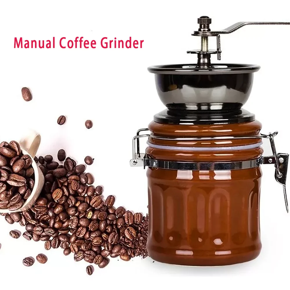 Coffee Grinder Ceramic Manual Coffee Bean Grinder Machine With Seal ...