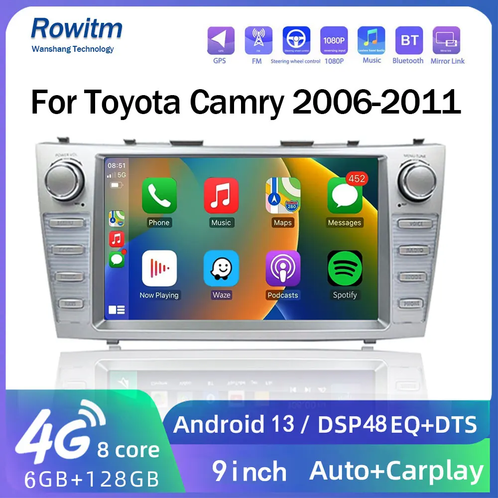 Android-13-Car-Multimedia-Player-2-Din-Radio-for-Toyota-Camry-2007-2008 ...