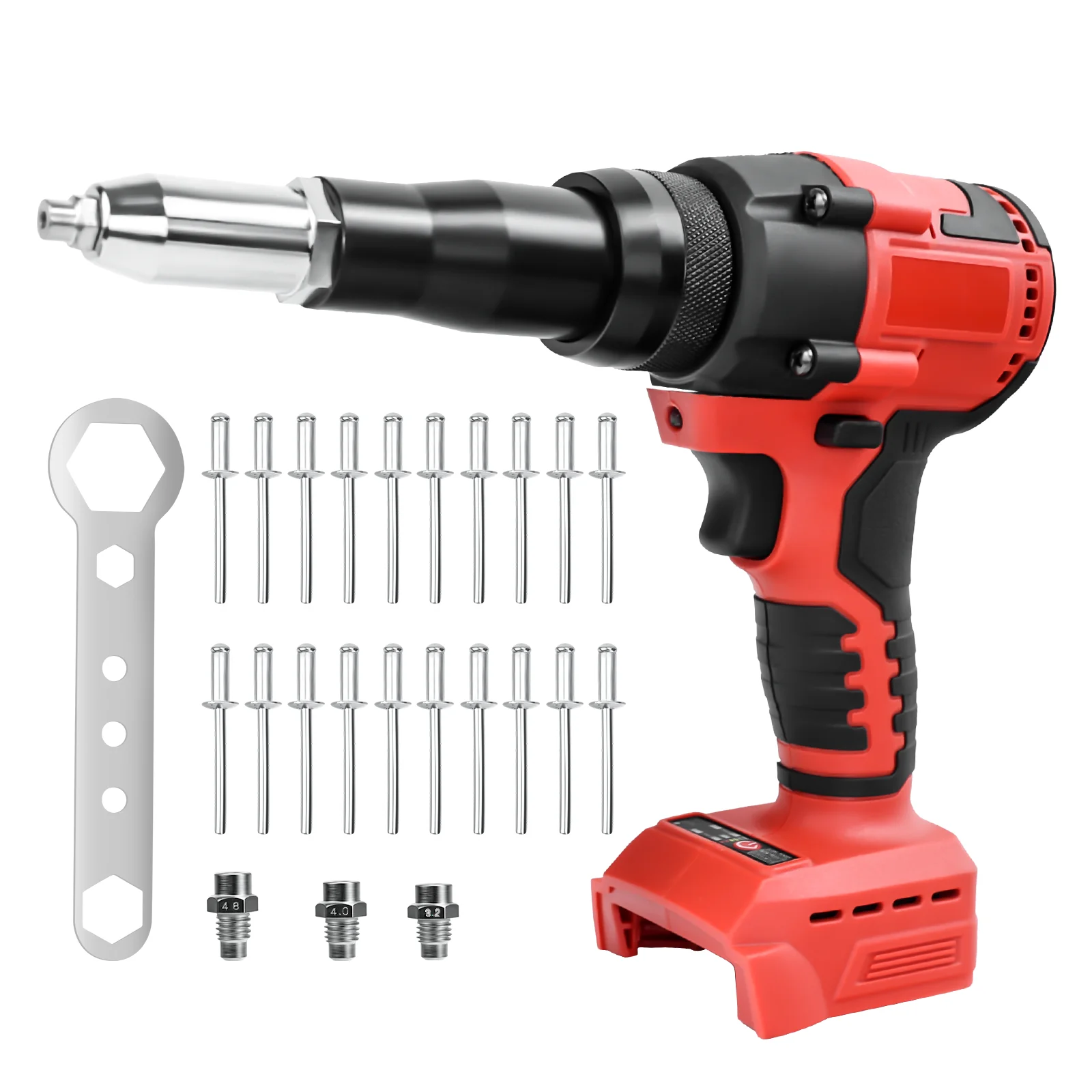 Brushless Electric Riveter Gun 2.4-4.8mm Rivet Cordless Riveting Tool ...