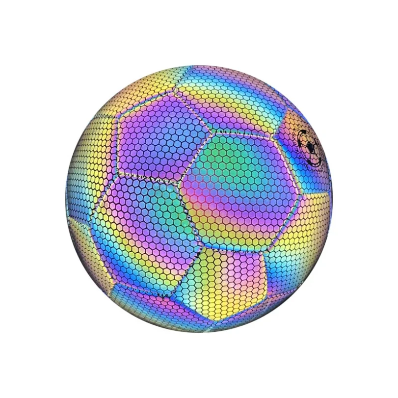 1pc Size 5 Reflective Football, Luminous Colorful Soccer Ball For ...
