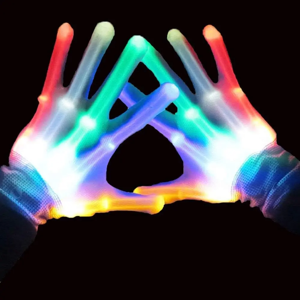 LED-Gloves-Light-up-Party-Supplies-Gloves-Multicolor-for-Christmas-Cool ...