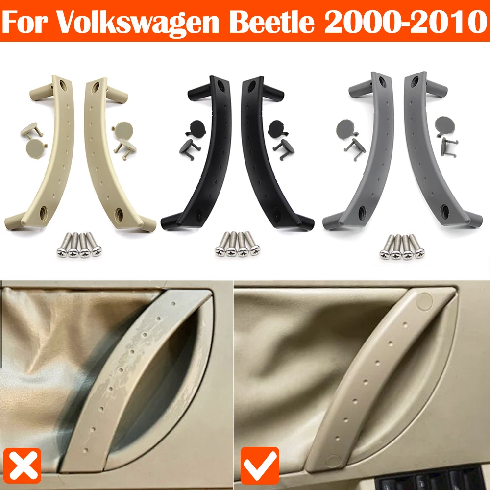 Interior Left Right Door Panel Pull Handle Cover Repair Kit Replacement ...