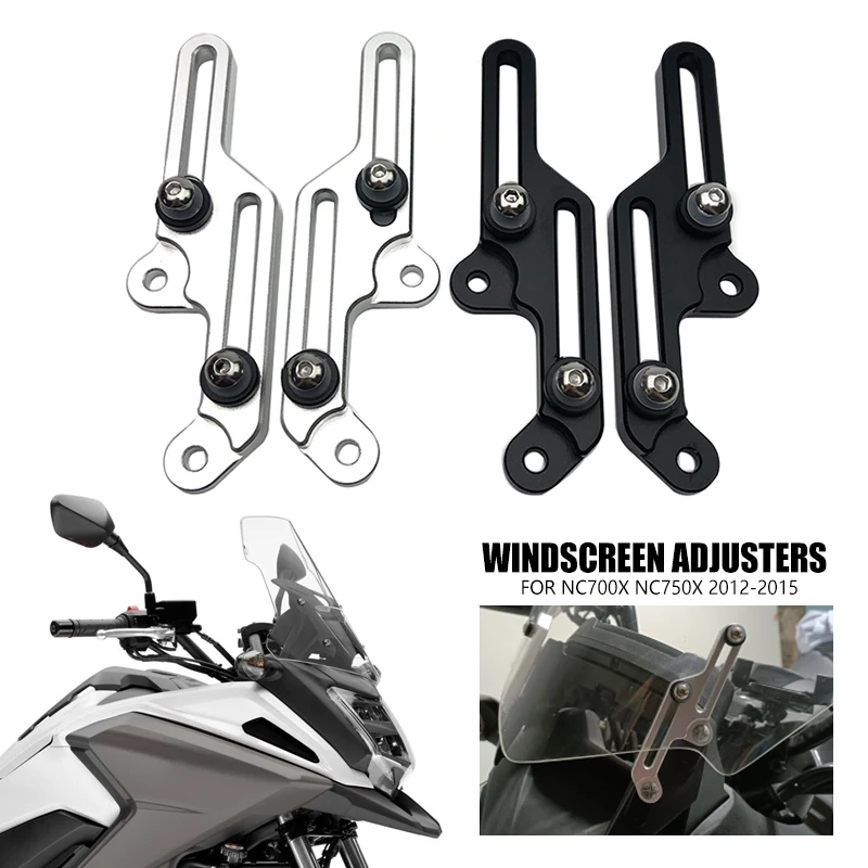 Motorcycle CNC Windscreen Adjusters Airflow Adjustable Windshield ...
