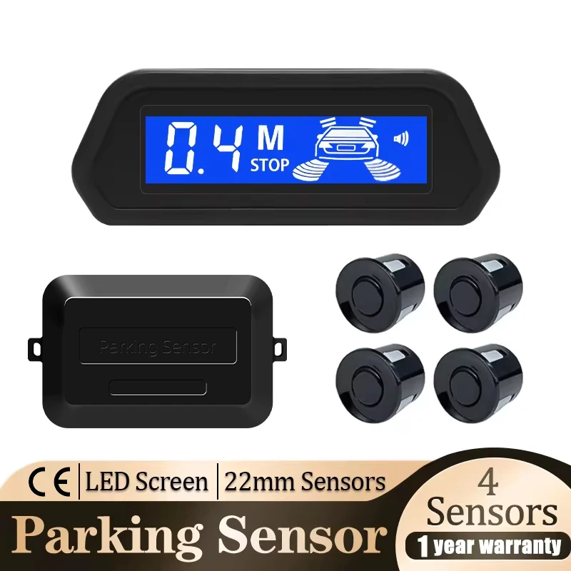 Car-LED-Parking-Sensor-Kit-With-Auto-Parktronic-Reverse-Monitor-4 ...