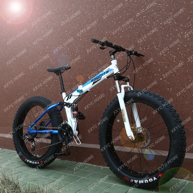 Folding-Snow-Mountain-Bike-Variable-Speed-Shock-Absorber-Disc-Brake ...