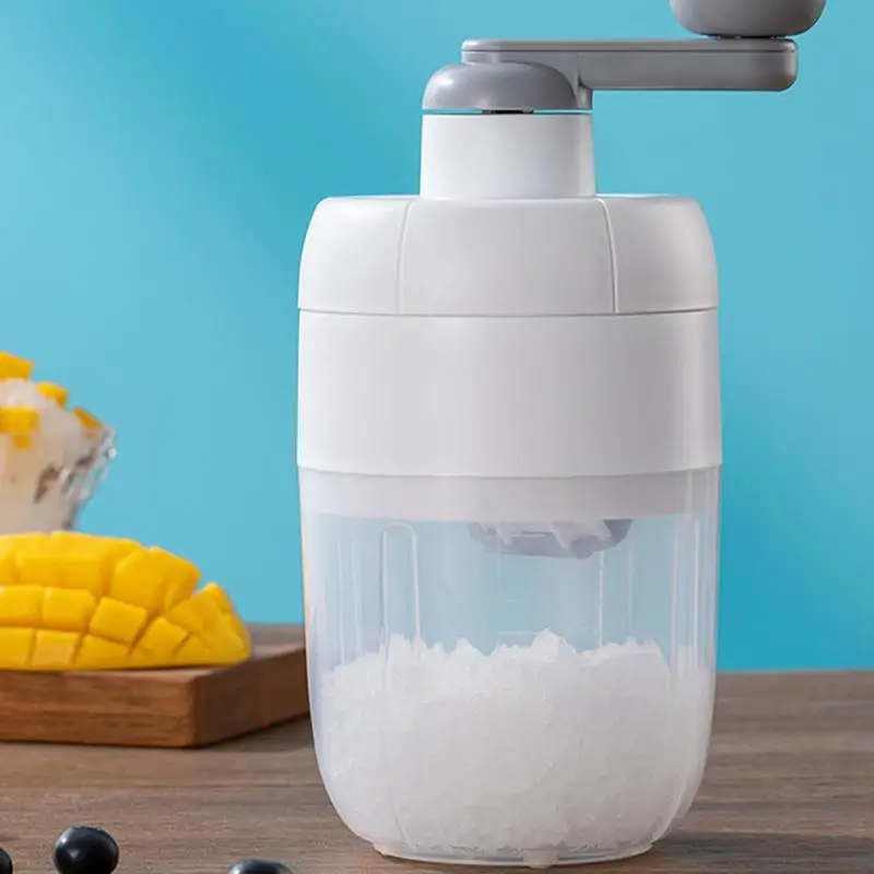 Manual Ice Crusher Hand Crank Shaved Ice Machine Portable Household ...