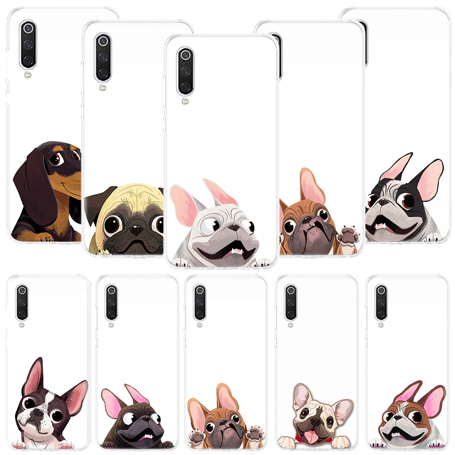Cute Animal Pug Dog Cartoon Bulldog Phone Case For Xiaomi Poco X4 F4 GT ...