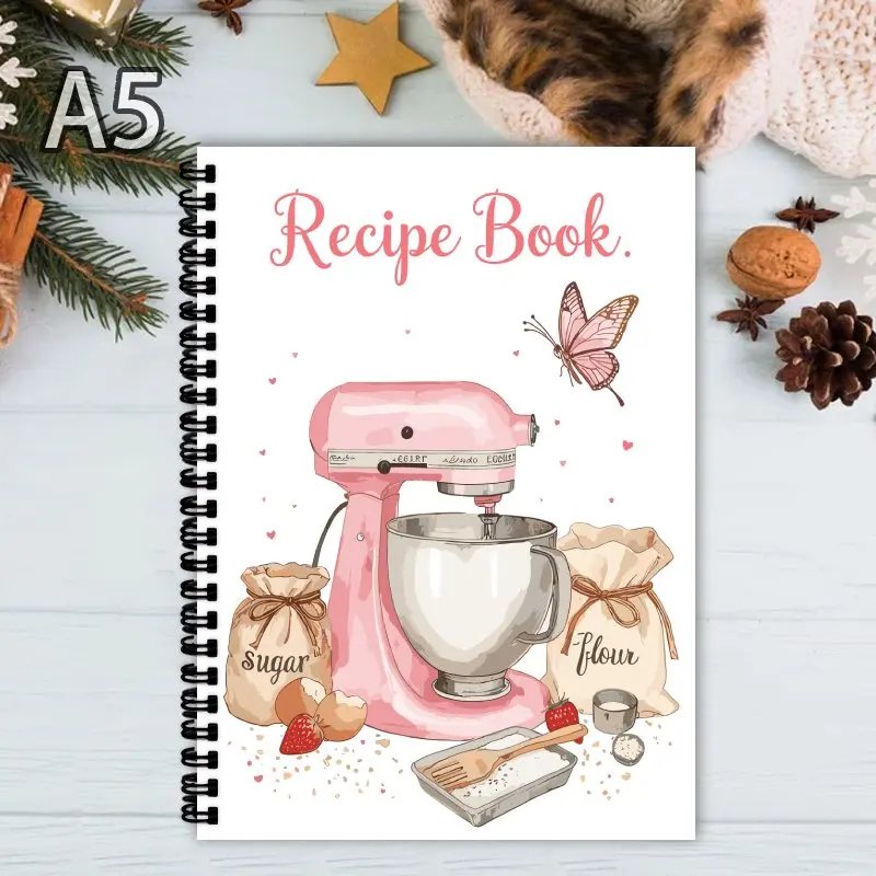 Aesthetic Recipe Spiral Notebook: The Ultimate Recipe File Organizer ...