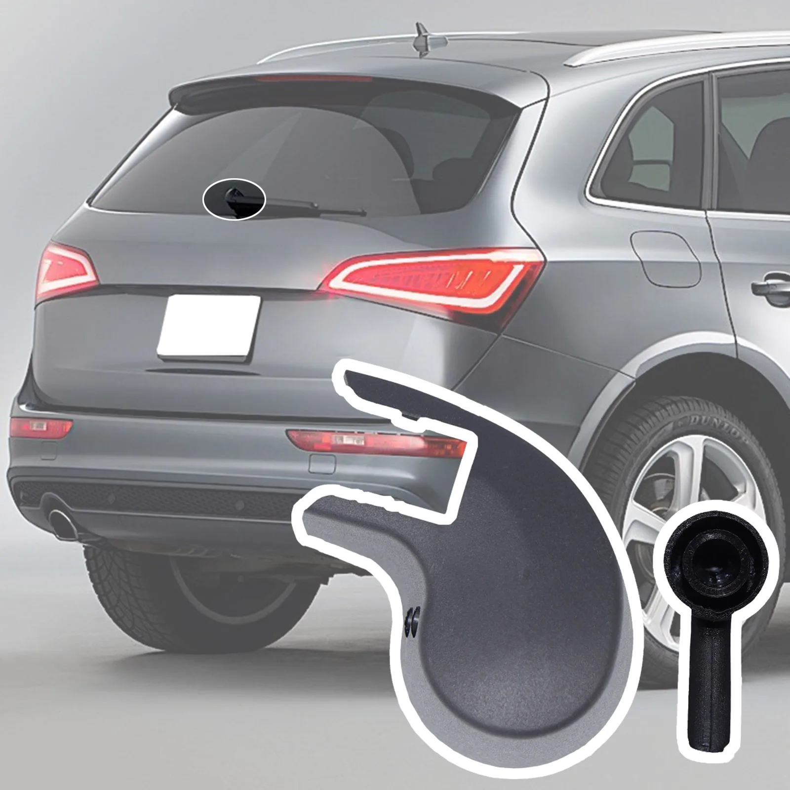 For-Audi-Q5-8R-2009-2010-2011-2012-2013-2014-2015-Rear-Windshield ...