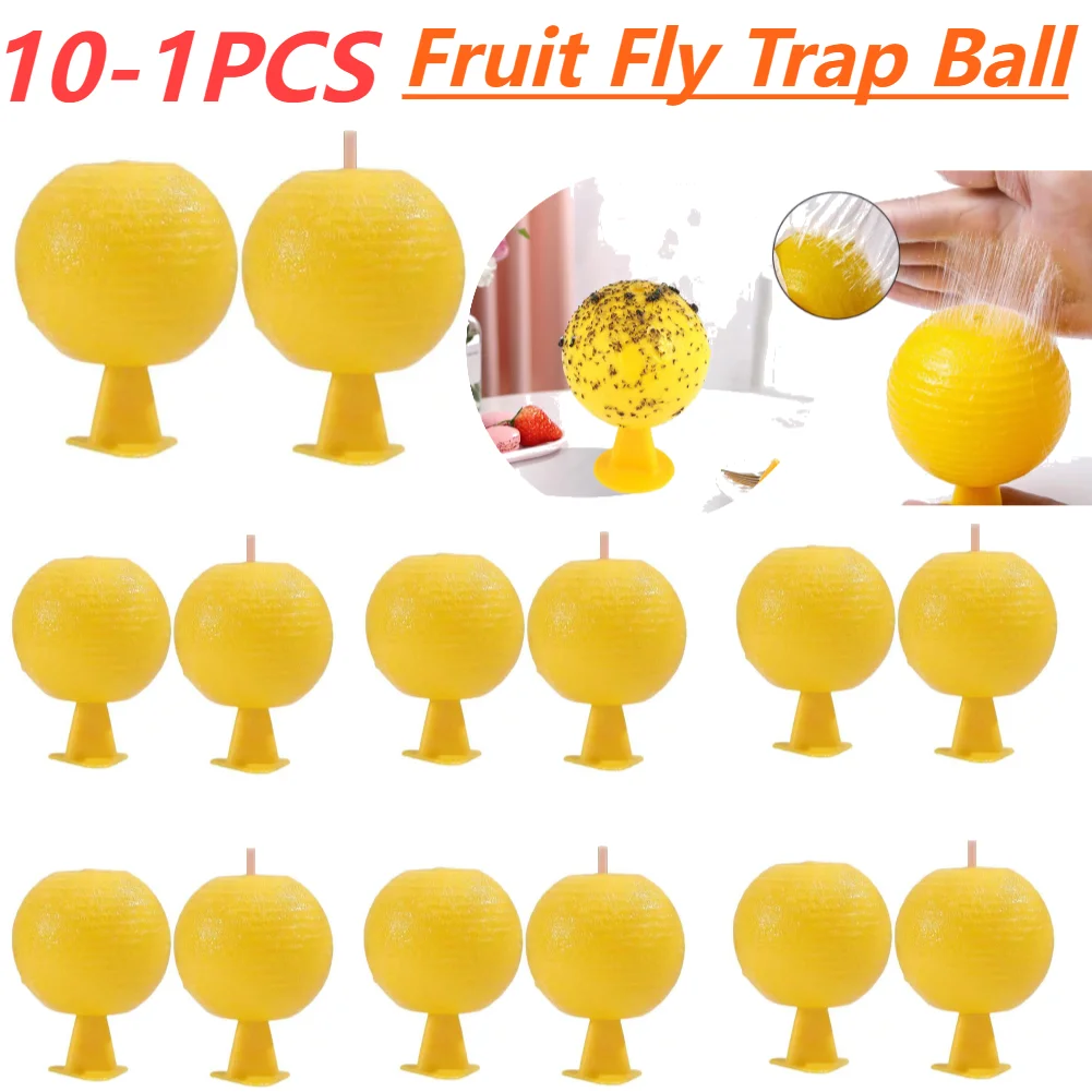 1-10pcs-Fruit-Fly-Trap-Catcher-Sticky-Sphere-Mosquito-Ball-Trap-Bug ...