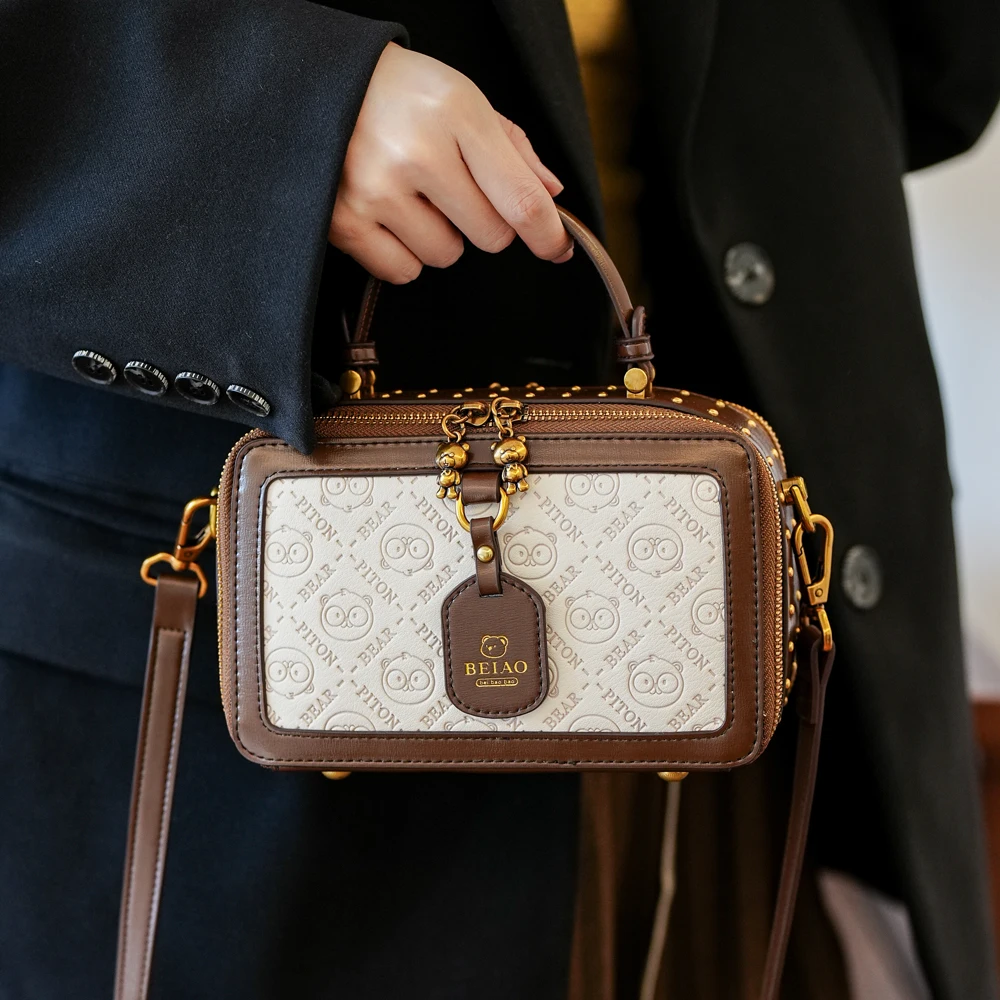 Rivet-design-Box-Bags-For-Women-Luxury-retro-female-shoulder-bag ...