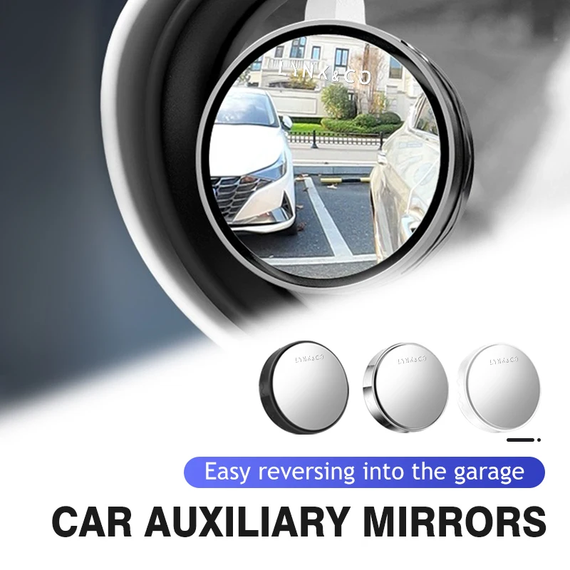 2PCS-Blind-Spot-Mirrors-Car-Adjustable-Wide-Angle-Glass-Mirror-For-LYNK ...