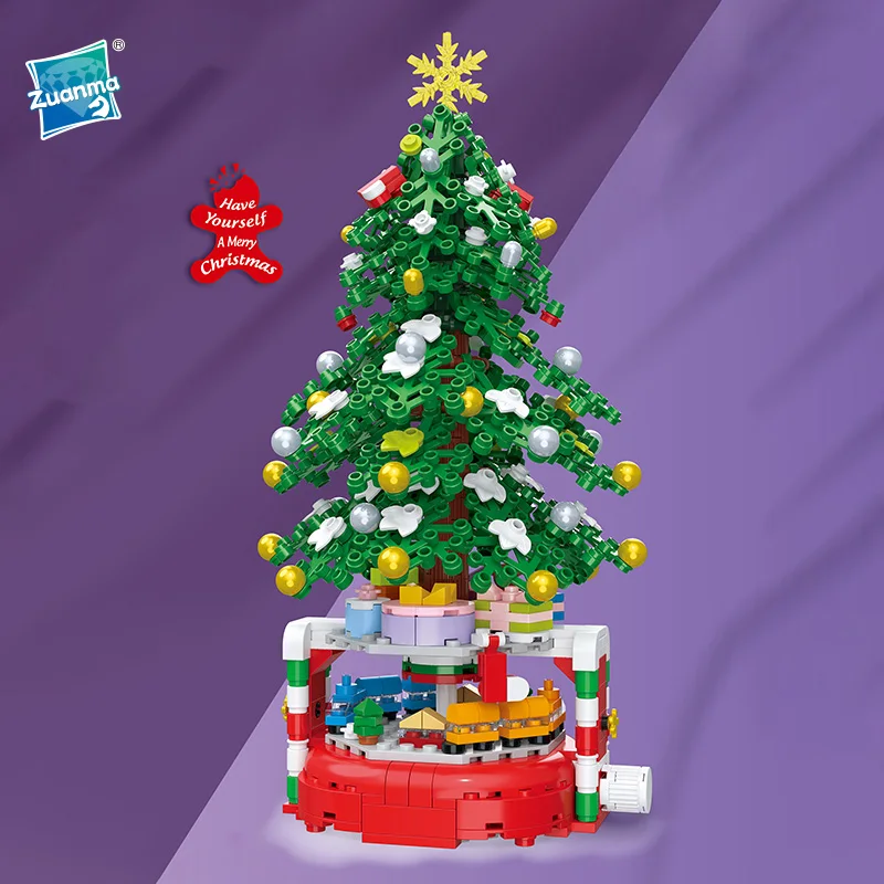 Christmas presents Christmas Tree Building Block Assembly accessories ...