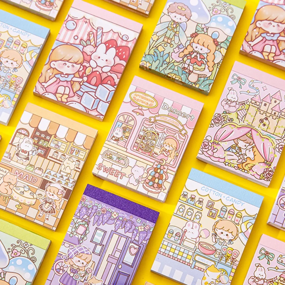 Note-Pad-Little-Notebook-Memo-Note-Non-Sticky-Cartoon-Memo-Pad-Message ...