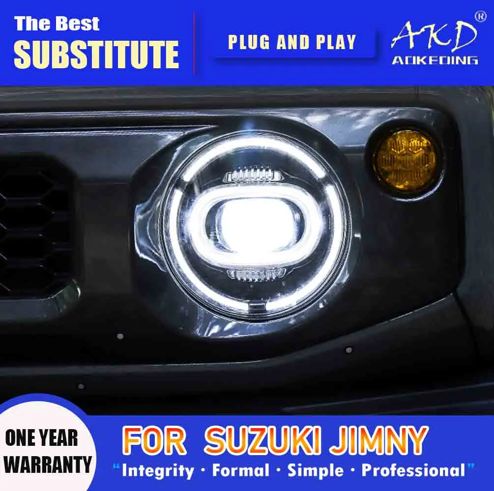 AKD Head Lamp for Suzuki Jimny LED Headlight 2018-2020 Headlights Jimny ...