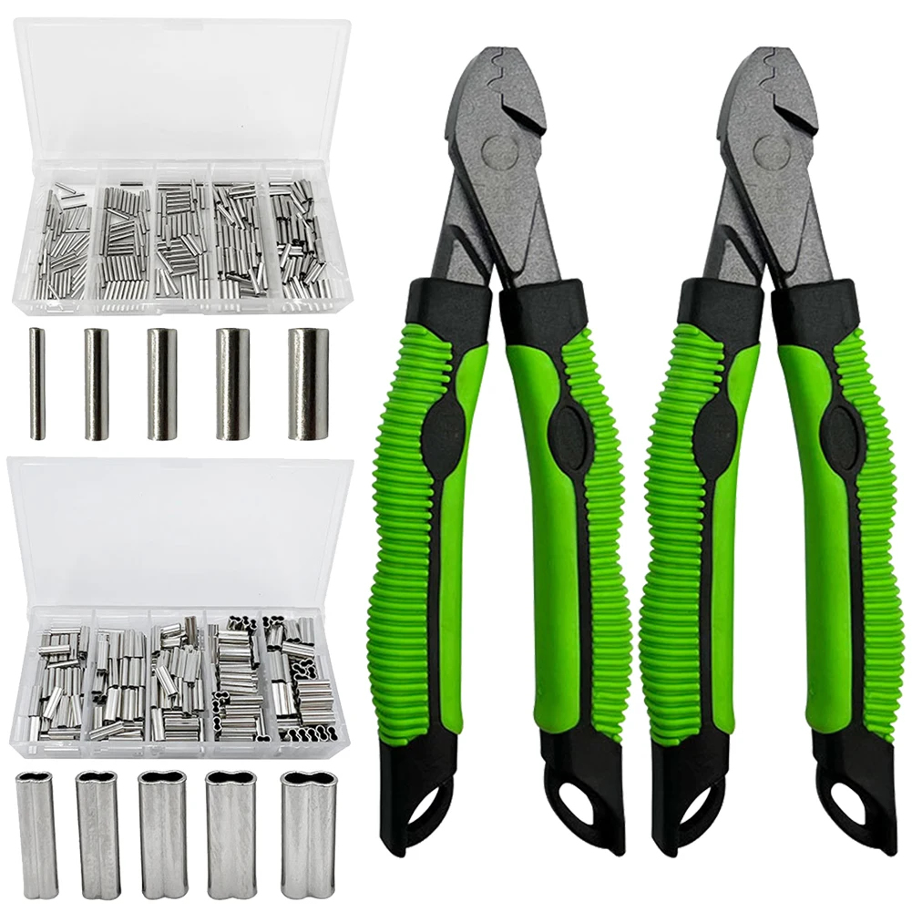 Fishing Crimping Pliers with Single /Double Barrel Ferrule Crimpers ...