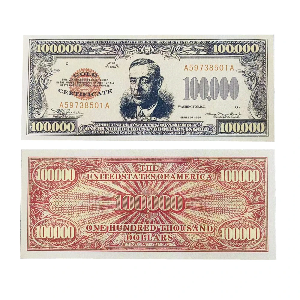 미국 100000 달러, 오래된 돈 종이 지폐, 지폐 1934, 10 만 달러, 비통화 윌슨 달러| | - AliExpress