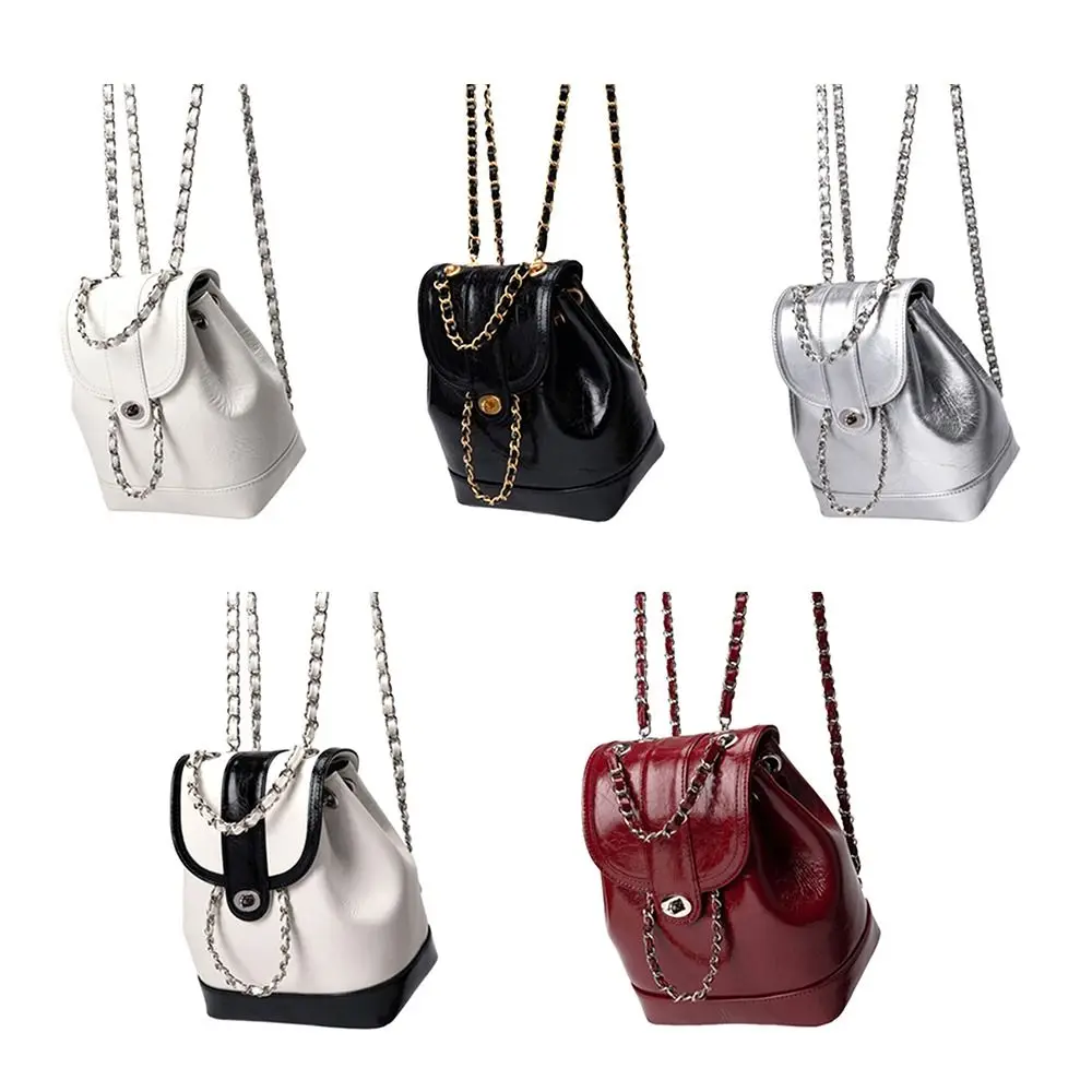 Women-Korea-autumn-winter-mini-chains-backpack-female-ins-student-oil ...