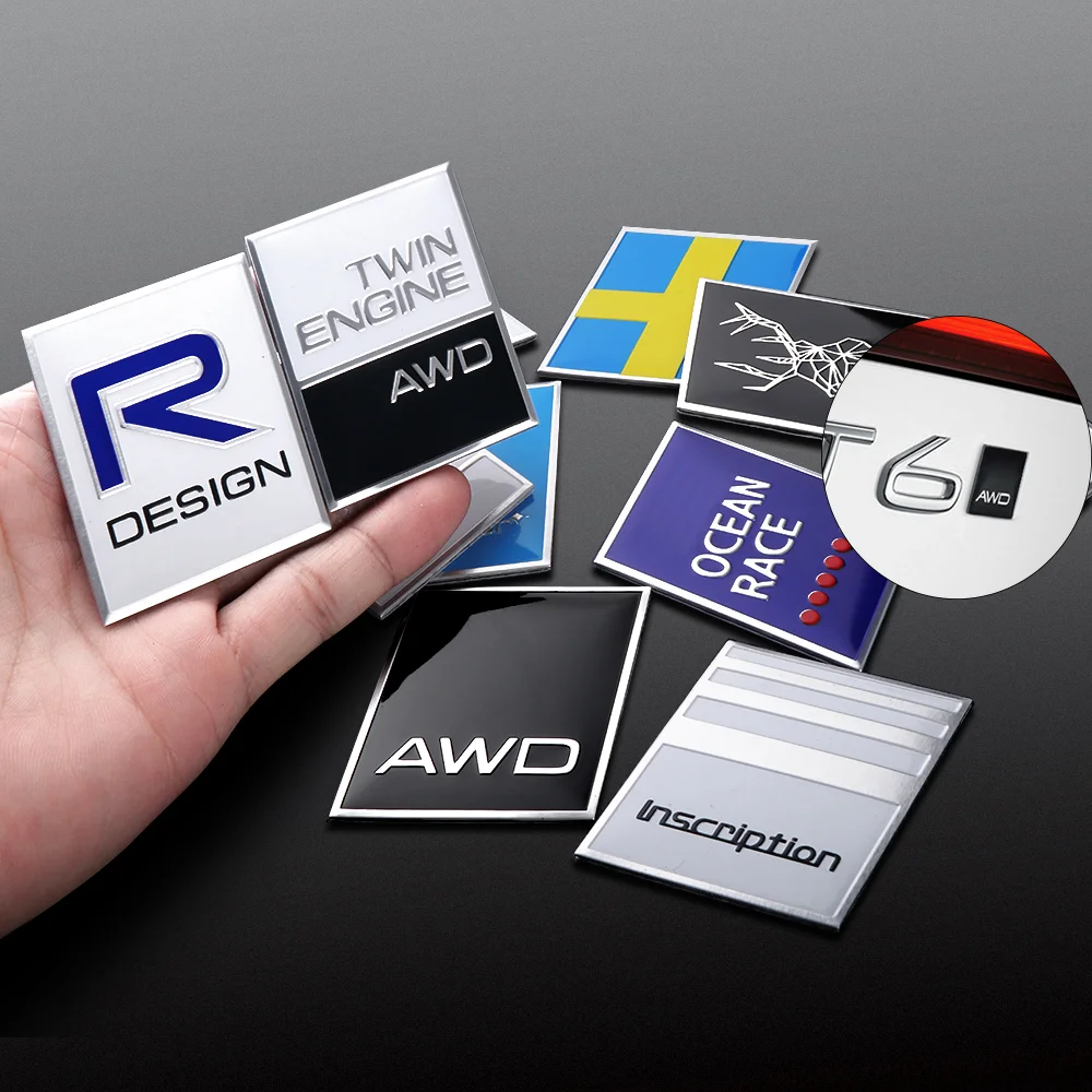 Aluminum-Auto-Body-Side-Fender-Trunk-Decoration-Stickers-Badges-For ...