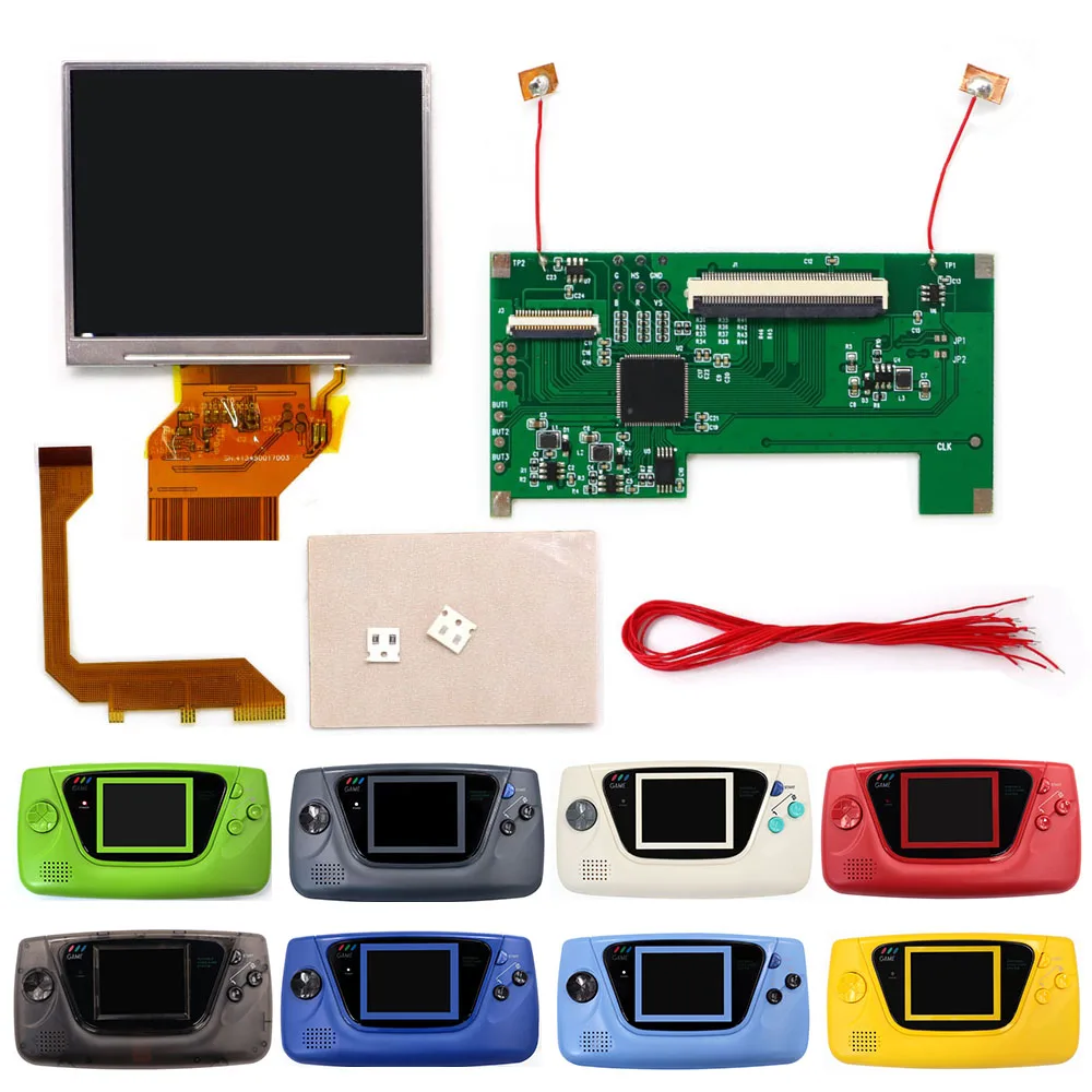 For SEGA Game Gear LCD Screen VGA Out Backlight Highlight Kits For SEGA ...