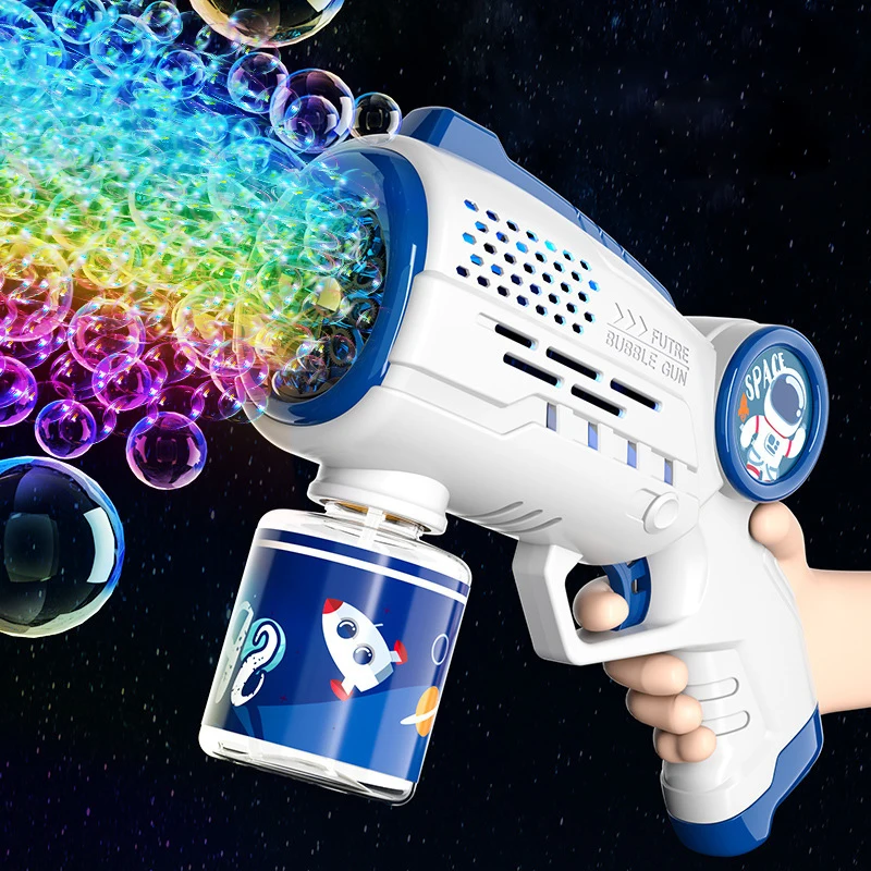 New-Children-Bubble-Gun-Toy-Astronaut-Fully-Automatic-Bubble-Machine ...