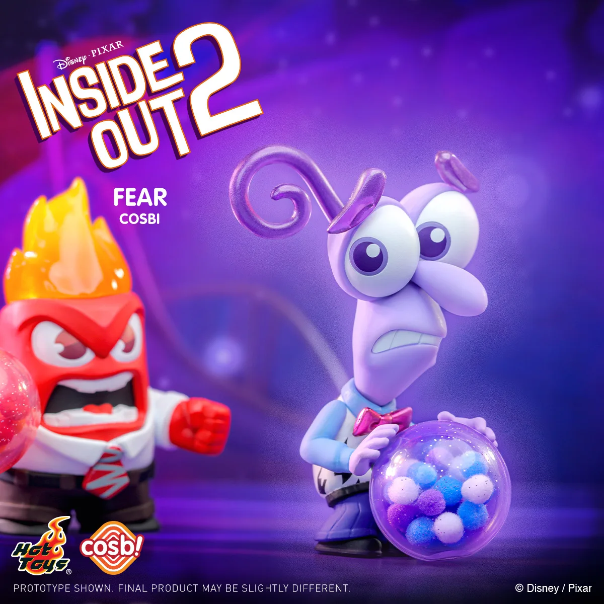 2024 Hottoys Cosbi Disney Pixar Inside Out 2 Figure Joy Sadness Anger ...