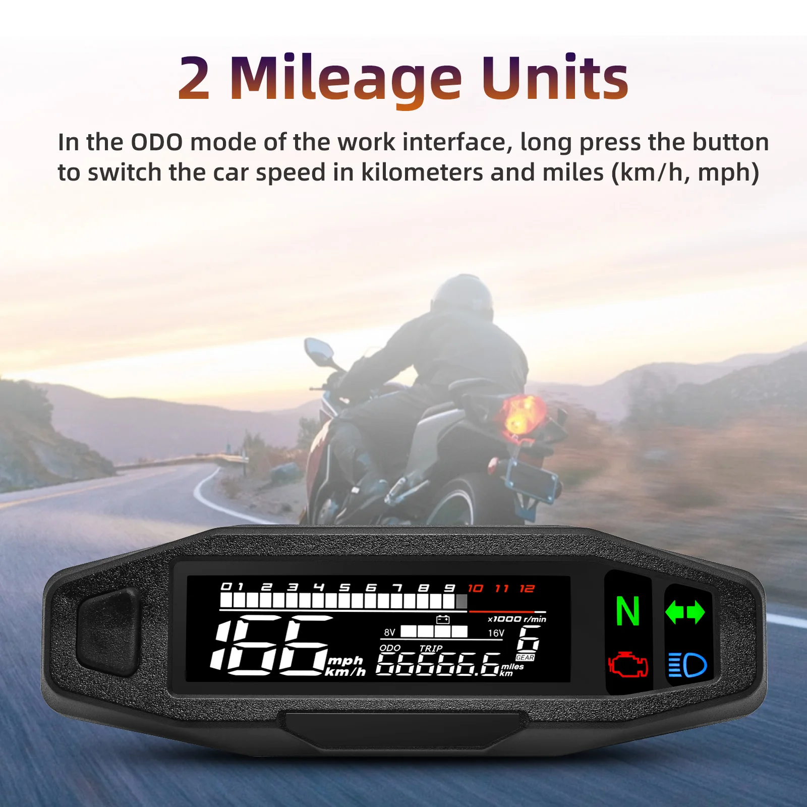 Digital-Motorcycle-Speedometer-With-Odometer-Fuel-Meter-Turn-Signal-For ...
