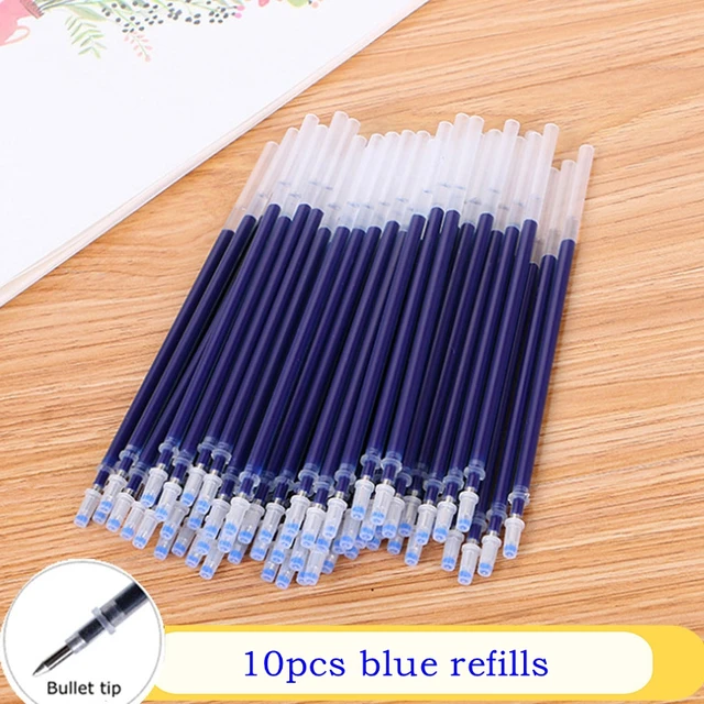 Haile 10/20/30Pcs Gel Pen Refill Set Blue Black Red ink Ballpoint Pens ...