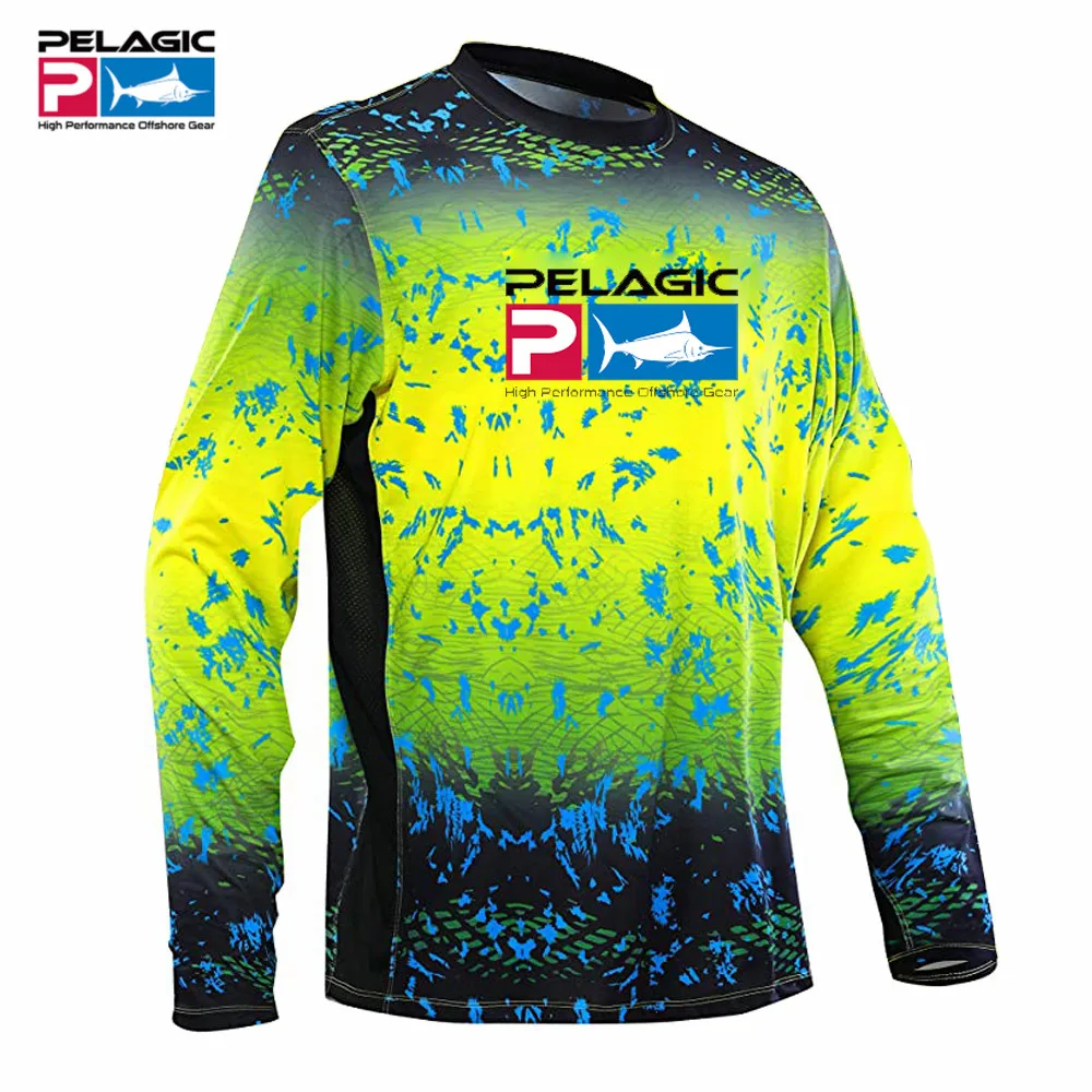 Pelagic-Fishing-Shirt-Man-Long-Sleeve-Fishing-Suit-Uv-Protection-Angler ...