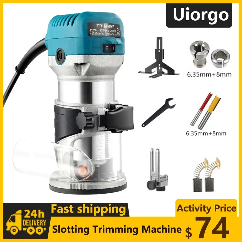Wood Router Wood Trimmer Machine Electric Hand Trimmer 220v 2000w Power ...