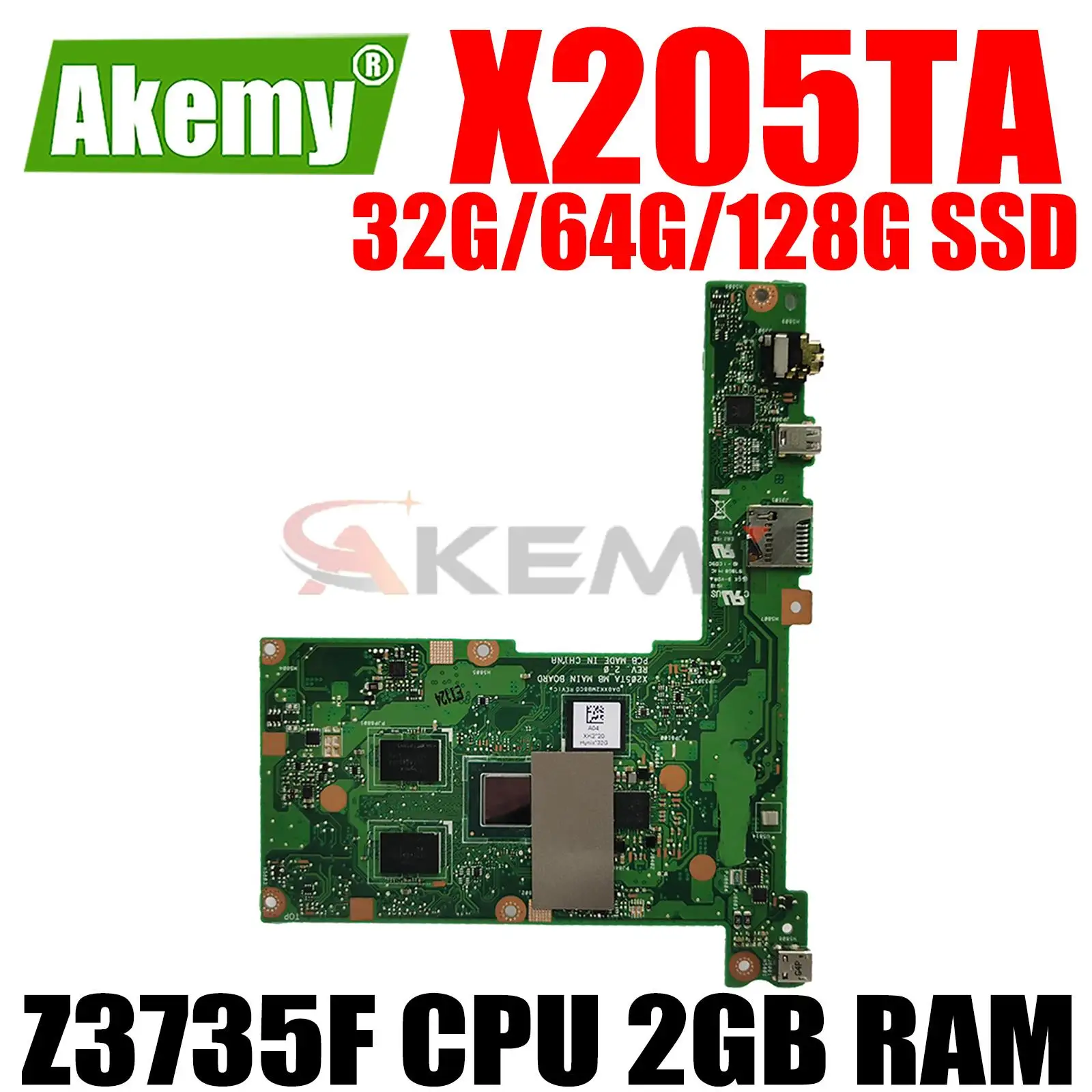 X205ta Laptop Motherboard For Asus X205ta X205t Notebook Motherboard ...