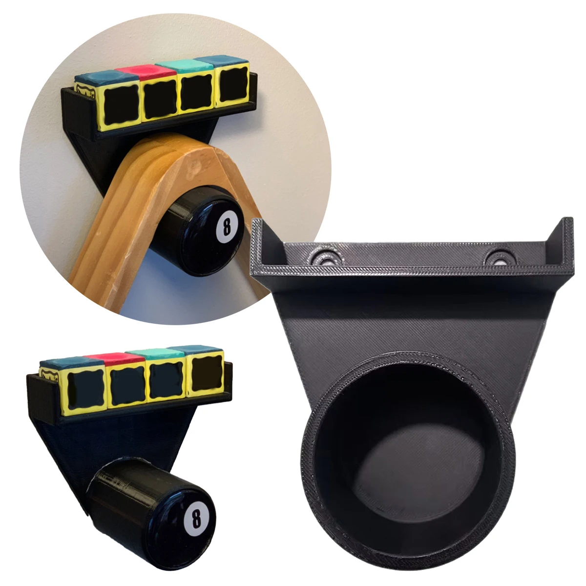 Billiard Chalk Triangle Wall Mount Multifunctional 3D Printing ...