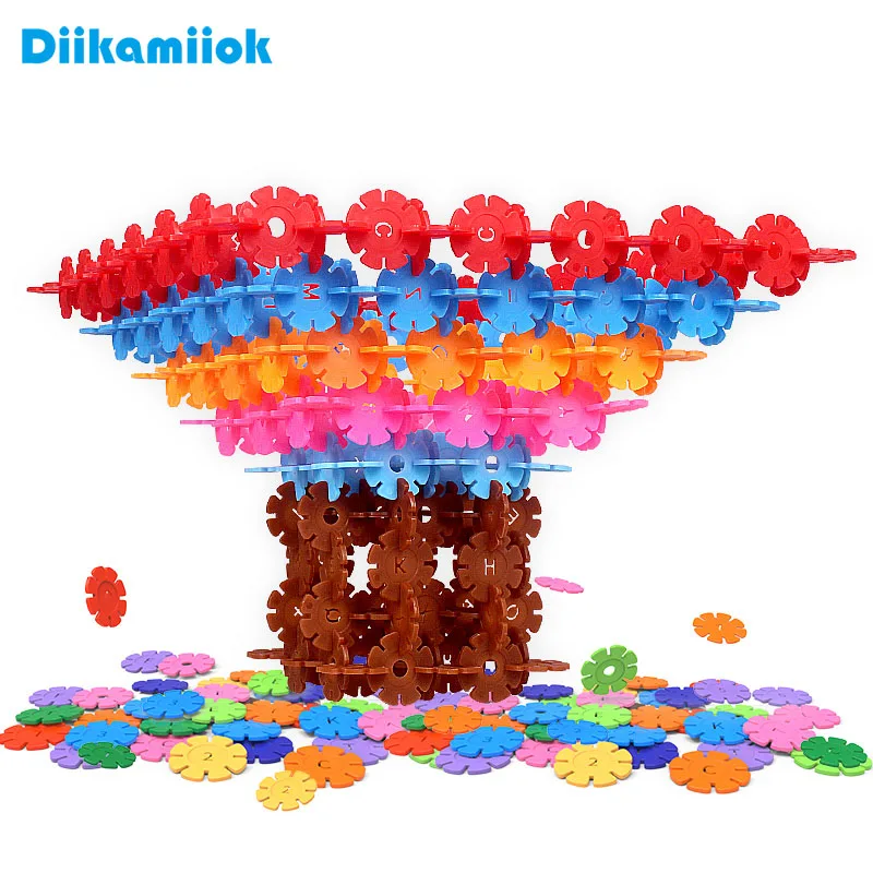 200pcs-Bag-Snowflake-Building-Interconnecting-Blocks-for-Kids-DIY-Games ...