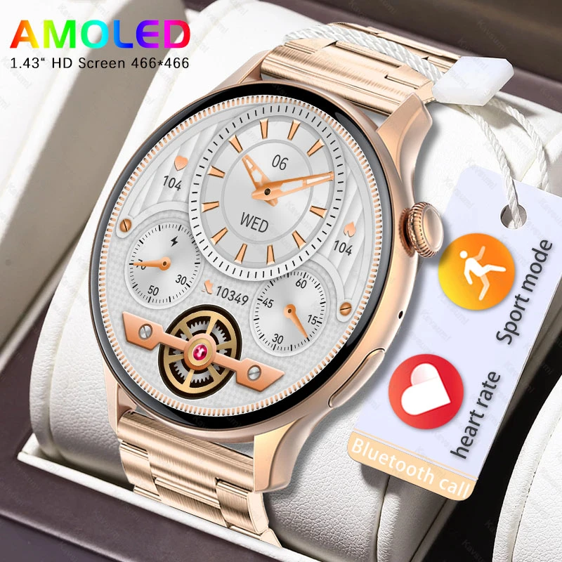 KAVSUMI Smart Watch AMOLED HD Screen Always On Display Women Watches ...