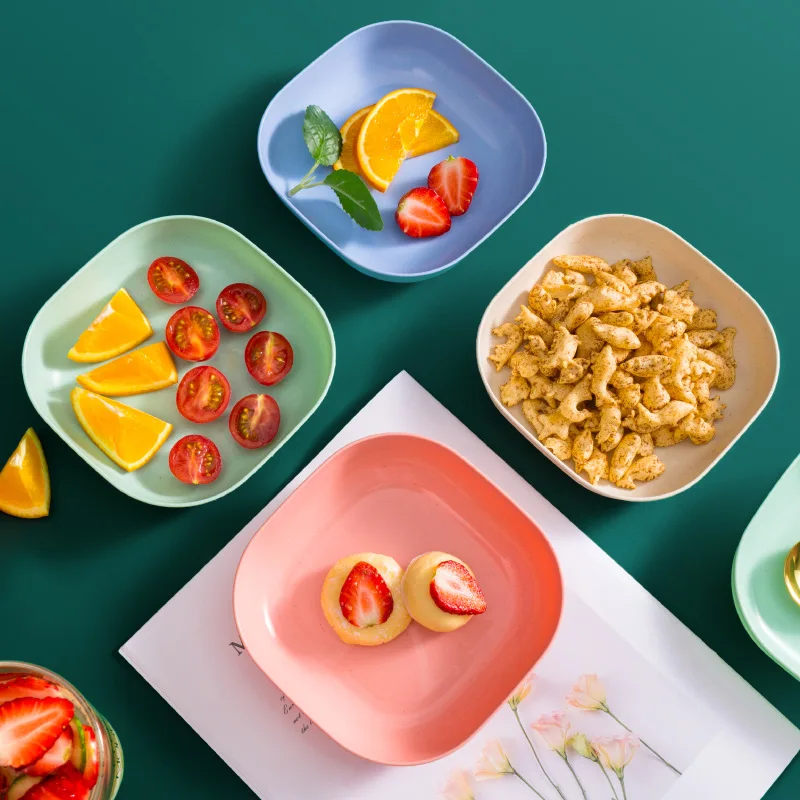 Round-Bone-Spit-Dish-Home-Wheat-Straw-Bone-Dish-Dining-Table-Bone-Spit ...