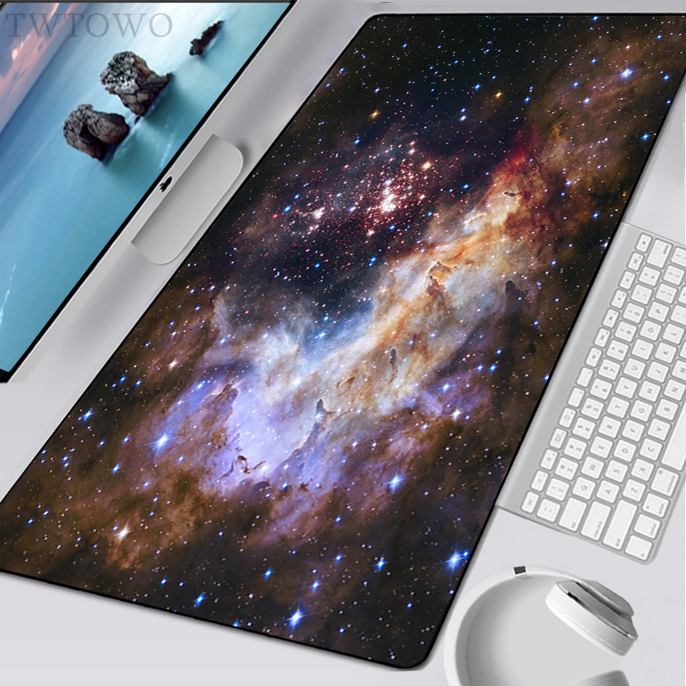 Space Galaxy Nebula Mousepad Large New Custom Computer MousePads Desk ...