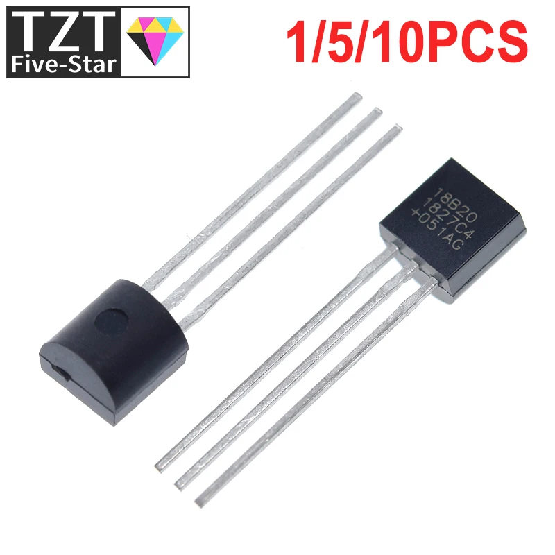 1-5-10pcs-DALLAS-DS18B20-18B20-TO-92-IC-CHIP-Thermometer-Temperature ...